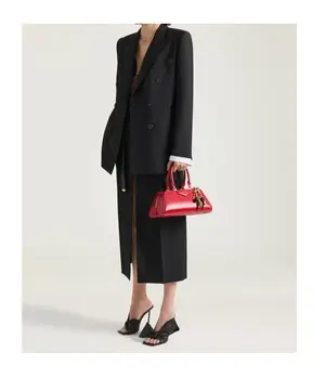 Givenchy Double-breasted Slashed Jacket In Wool And Mohair