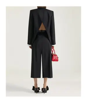 Givenchy Double-breasted Slashed Jacket In Wool And Mohair
