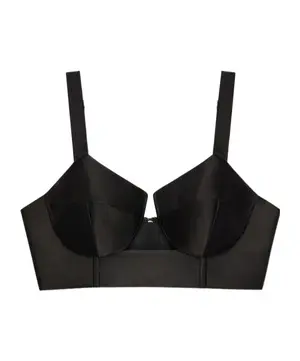 Givenchy Bra Top In Satin - Black