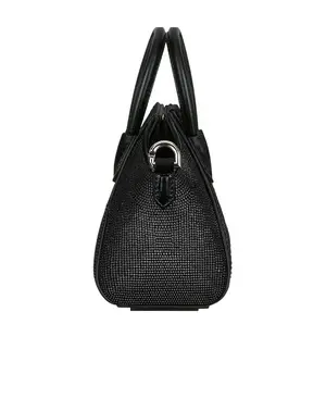 Givenchy Antigona Micro Top Handle Bag With Rhinestones