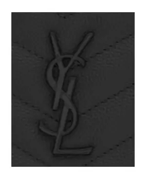Saint Laurent Monogram Fragments Zipped Cardholder