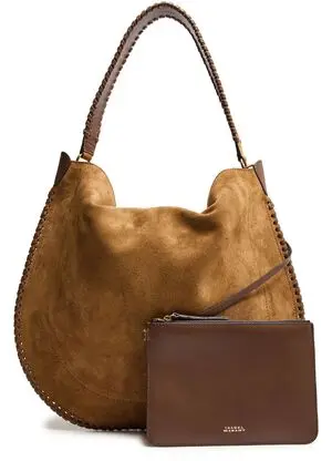 Isabel Marant Étoile Oskan Hobo Folk Shoulder Bag In Suede