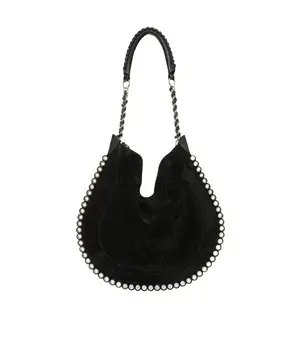 Isabel Marant Étoile Oskan Hobo Soft Shoulder Bag With Perforated Studs
