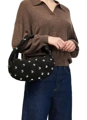 Khaite Olivia Medium Studs Hobo Bag
