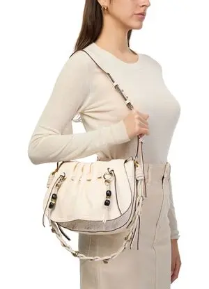 Isabel Marant Étoile Bolton Leather Shoulder Bag - Nude
