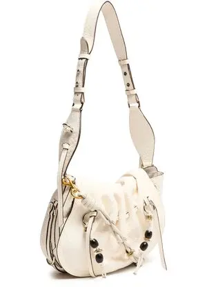 Isabel Marant Étoile Bolton Leather Shoulder Bag - Nude