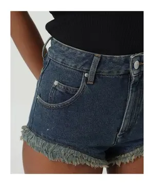 Isabel Marant Étoile Eneidao High-waisted Denim Shorts With Frayed Hem