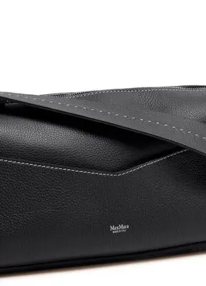 Max Mara Skippers Grained Leather Shoulder Bag