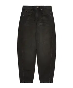 Isabel Marant Étoile Oriane Denim Barrel Jeans - Black