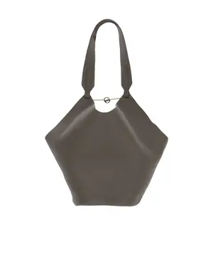 Khaite Logo Printed Chain Detailed Shoulder Bag