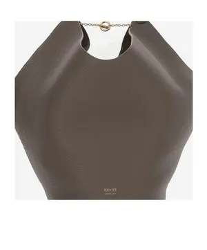 Khaite Logo Printed Chain Detailed Shoulder Bag