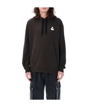 Isabel Marant Étoile Matte Logo Printed Drawstring Hoodie