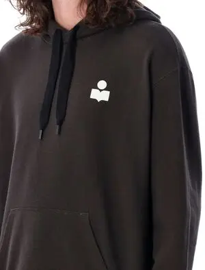 Isabel Marant Étoile Matte Logo Printed Drawstring Hoodie