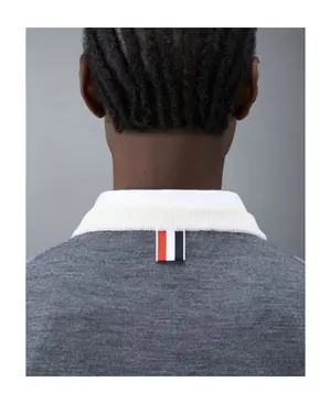 Thom Browne Rwb Striped Knitted Crewneck Jumper