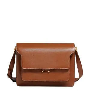 Marni Soft Trunk Medium Shoulder Bag - Brown