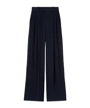 Loro Piana Stephen Pleated Wide-leg Trousers