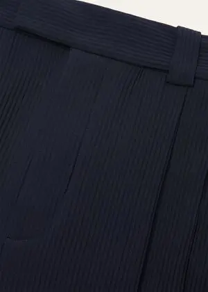 Loro Piana Stephen Pleated Wide-leg Trousers