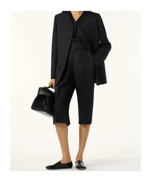 Loro Piana Lizzie Jacket With V-neck And Satin Inserts