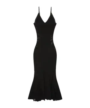 Givenchy Midi Dress In Openwork Knit