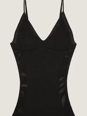 Givenchy Midi Dress In Openwork Knit