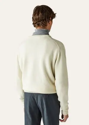 Loro Piana V-neck Cashmere Long-sleeved Sweater