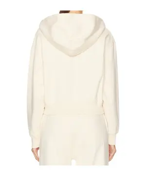 SPORTY  RICH Sporty & Rich Long Sleeve Zip-up Hooded Sweatshirt