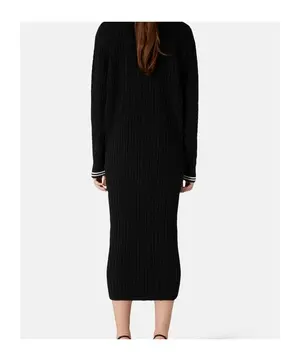Alessandra Rich Ribbed Knit Midi Skirt