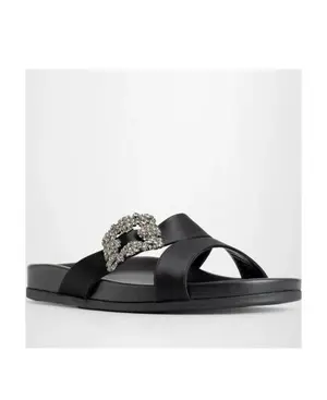 Manolo Blahnik Buckle Decorative Slippers