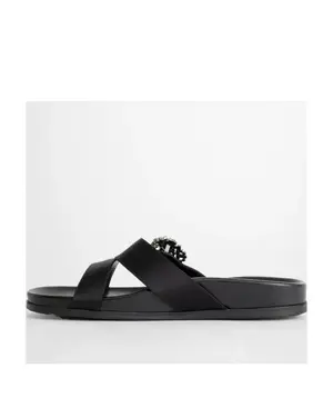 Manolo Blahnik Buckle Decorative Slippers