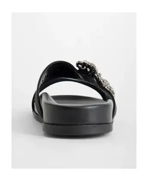Manolo Blahnik Buckle Decorative Slippers