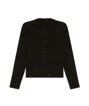 COURREGES Logo-patch Cropped Cardigan
