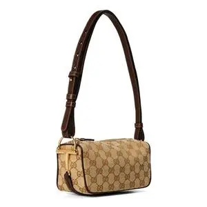 Gucci Monogram Mini Shoulder Bag - Beige