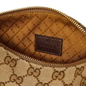 Gucci Monogram Mini Shoulder Bag - Beige