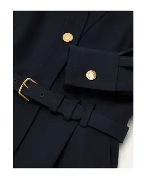 Loro Piana Bis Gladys Dress With V-neck And Belted Waist