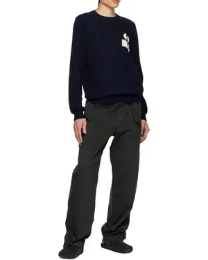 Isabel Marant Étoile Logo Intarsia Crewneck Knitted Jumper