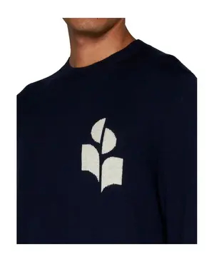 Isabel Marant Étoile Logo Intarsia Crewneck Knitted Jumper