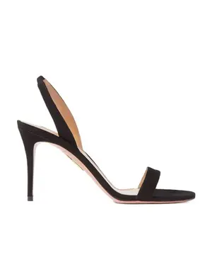 AQUAZZURA So Nude 85 Slack-heeled Sandals - Black