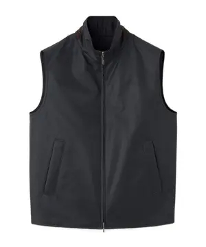 Loro Piana Quilted Vest - Navy