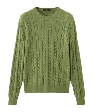 Loro Piana Cedar Crewneck - Eden Path Melange