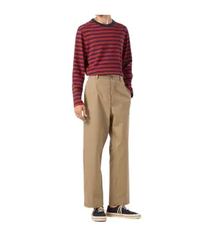 Loro Piana Barquetine Crewneck Striped Long Sleeve