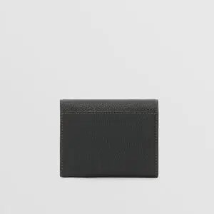 Burberry Logo Plaque Trifold Wallet