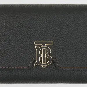 Burberry Logo Plaque Trifold Wallet