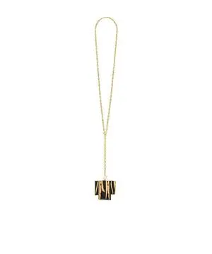 Celine Nevelson Project Necklace Vermeil And Oak Wood
