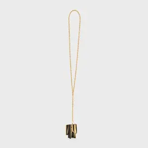 Celine Nevelson Project Necklace Vermeil And Oak Wood