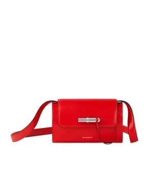 Givenchy Pout Small Bag In Leather - Deep Red