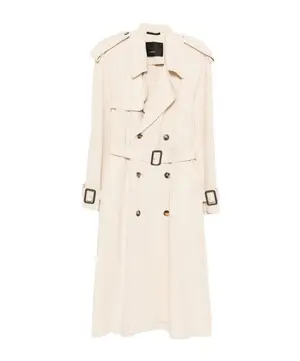Wardrobe.NYC Buttoned Belted Trench Coat