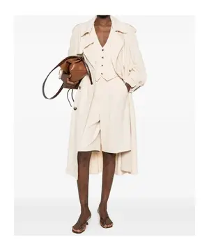 Wardrobe.NYC Buttoned Belted Trench Coat