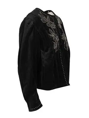 Isabel Marant Étoile Studded Velvet Blouse