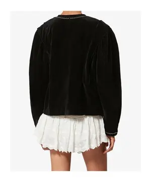 Isabel Marant Étoile Studded Velvet Blouse