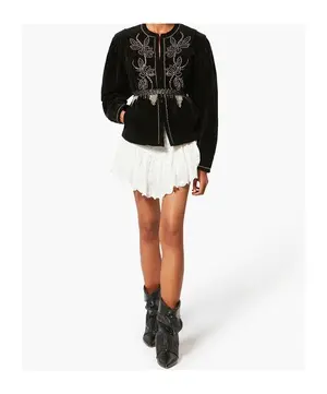 Isabel Marant Étoile Studded Velvet Blouse